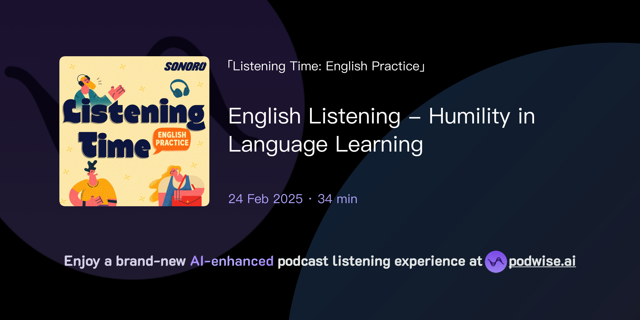 English Listening - Humility in Language Learning | Listening Time ...