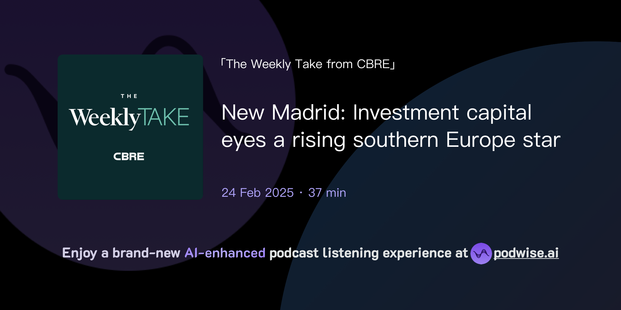 New Madrid: Investment capital eyes a rising southern Europe star | The Weekly Take from CBRE ...