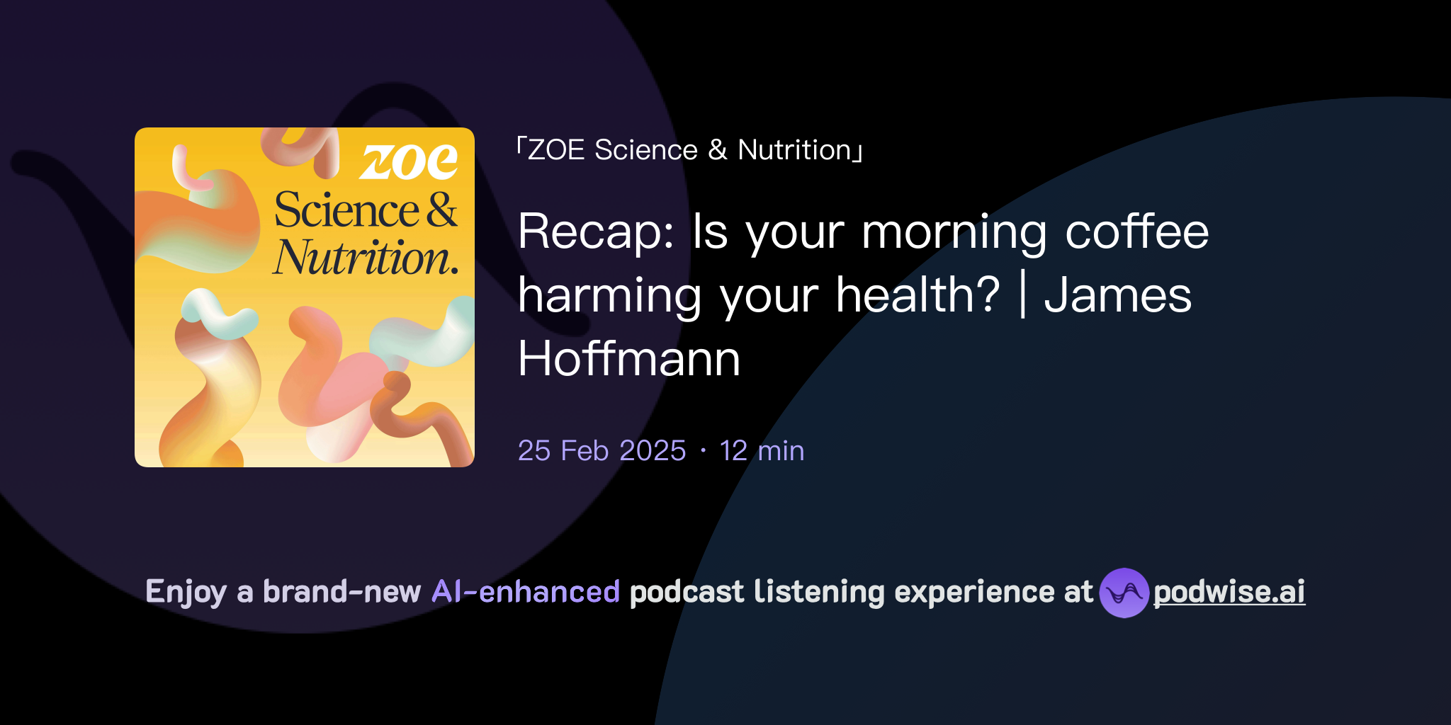 Recap: Is your morning coffee harming your health? | James Hoffmann ...