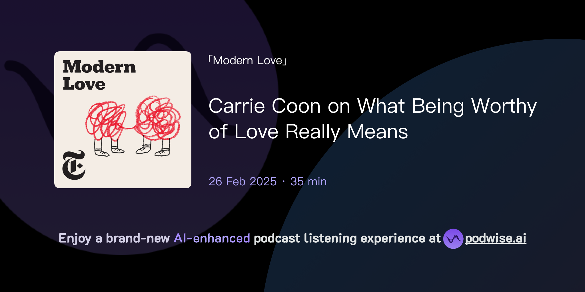 Carrie Coon on What Being Worthy of Love Really Means | Modern Love ...