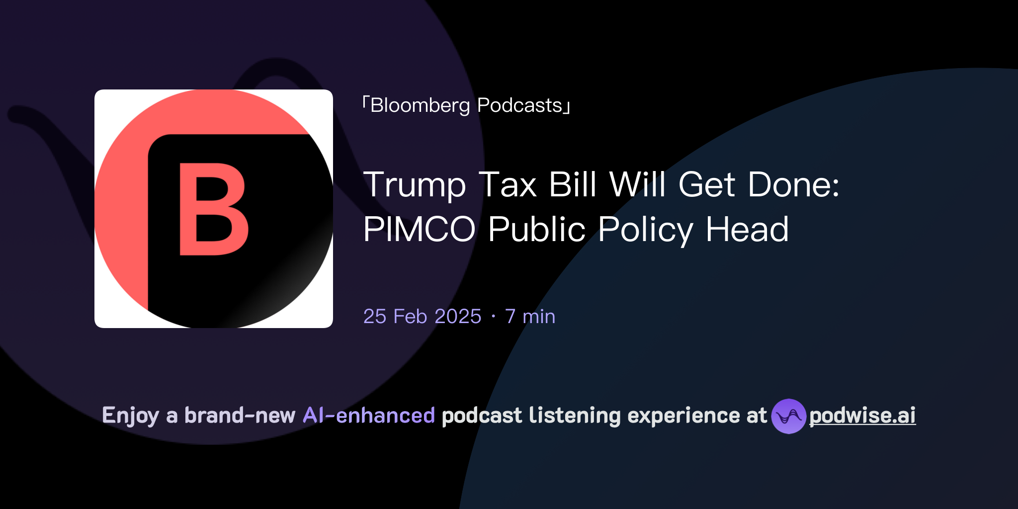 Trump Tax Bill Will Get Done: PIMCO Public Policy Head | Bloomberg ...