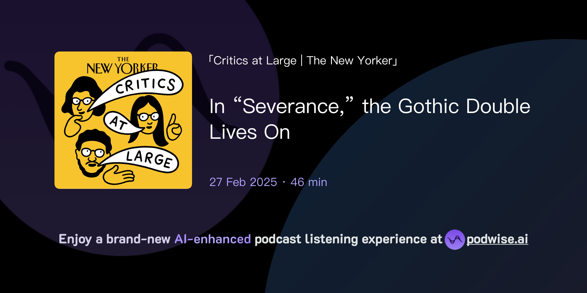 “Severance,” the Gothic Double, and Our Increasingly Fractured Selves ...