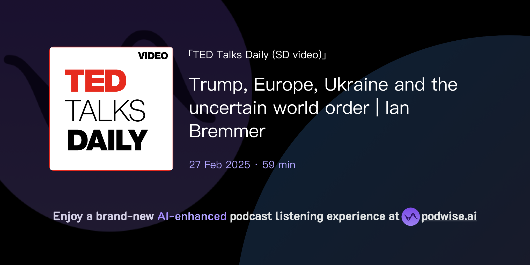 Trump, Europe, Ukraine and the uncertain world order | Ian Bremmer ...