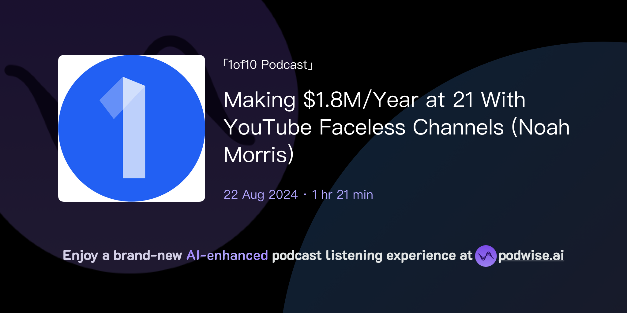 Making $1.8M/Year at 21 With YouTube Faceless Channels (Noah Morris ...