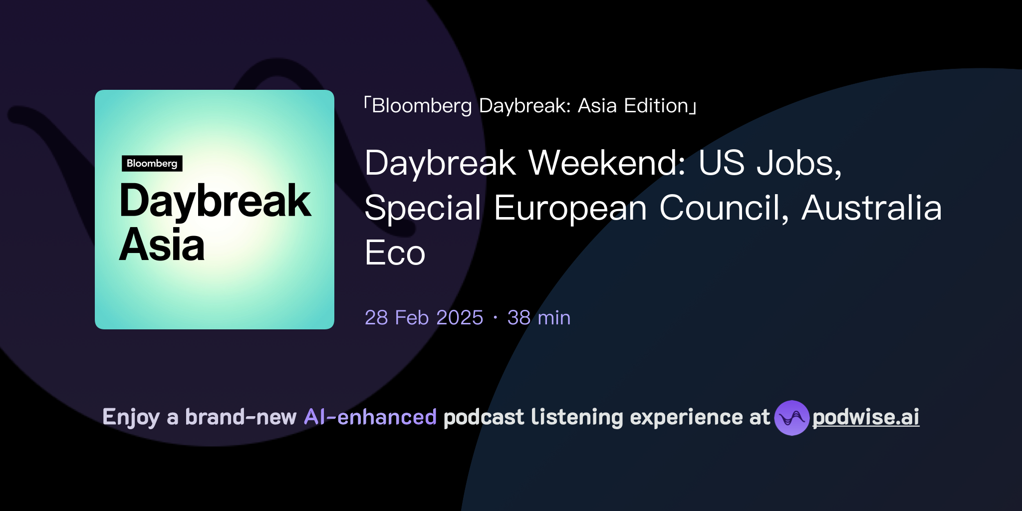Daybreak Weekend: US Jobs, Special European Council, Australia Eco ...