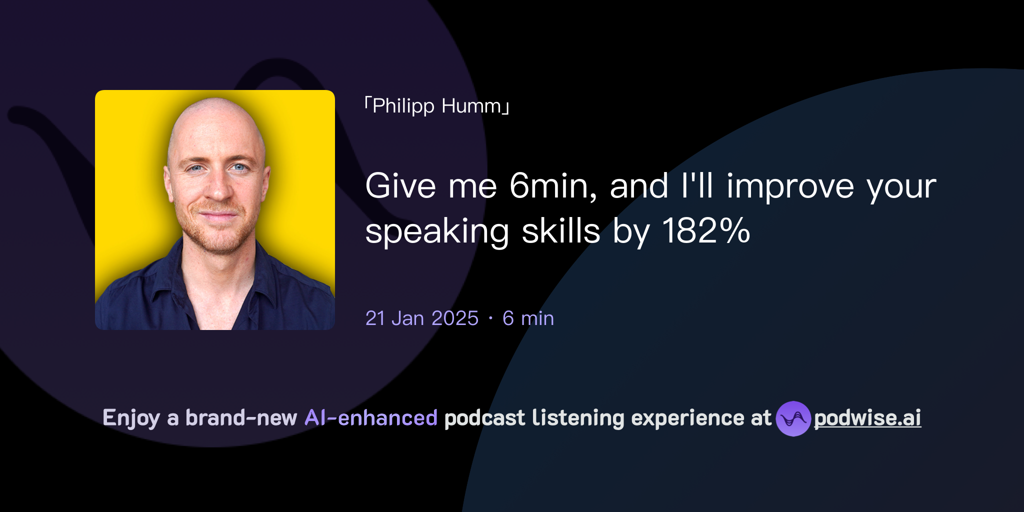 Give me 6min, and I'll improve your speaking skills by 182% | Philipp ...