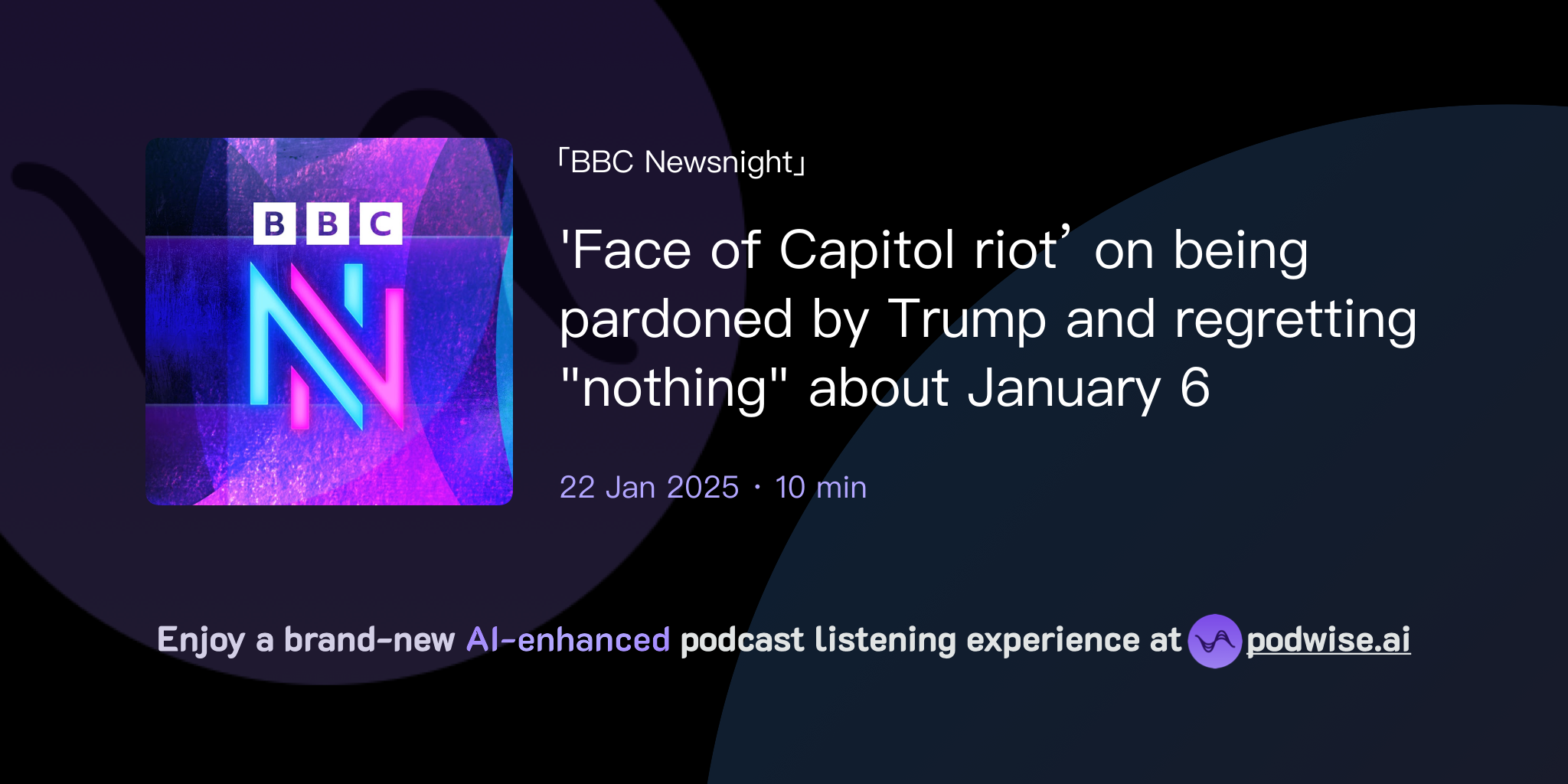 'Face of Capitol riot’ on being pardoned by Trump and regretting ...