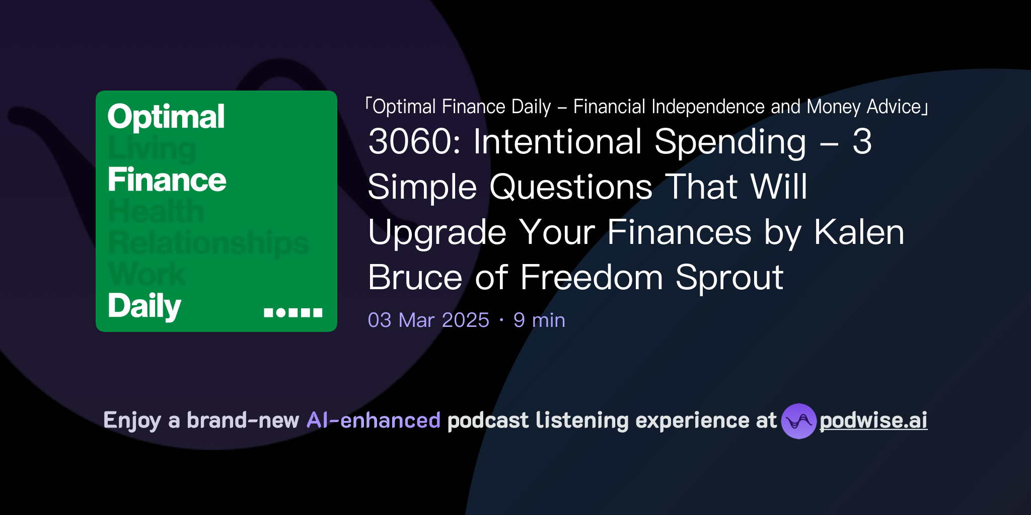 3060: Intentional Spending - 3 Simple Questions That Will Upgrade Your ...