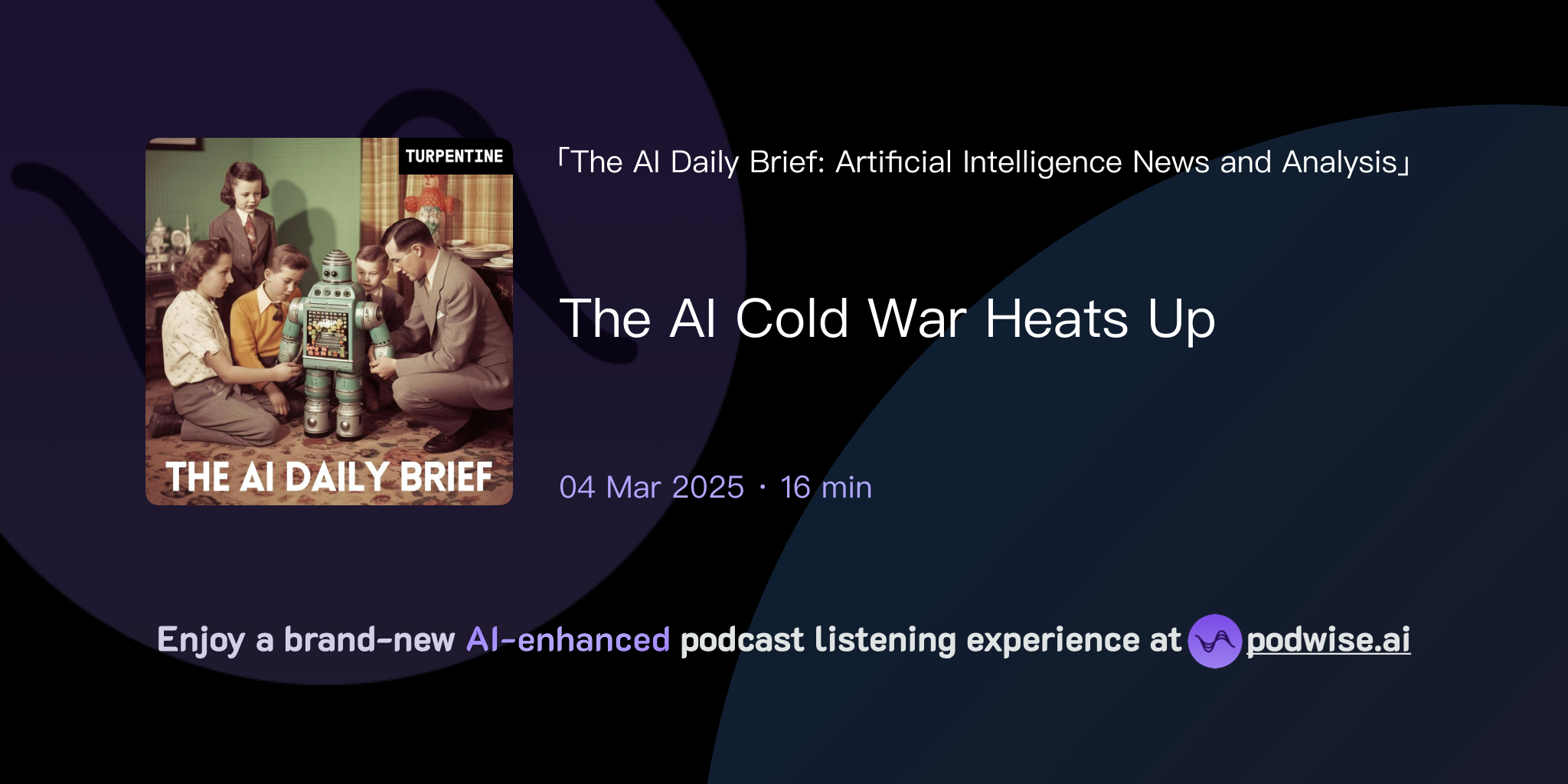 The AI Cold War Heats Up | The AI Daily Brief (Formerly The AI ...