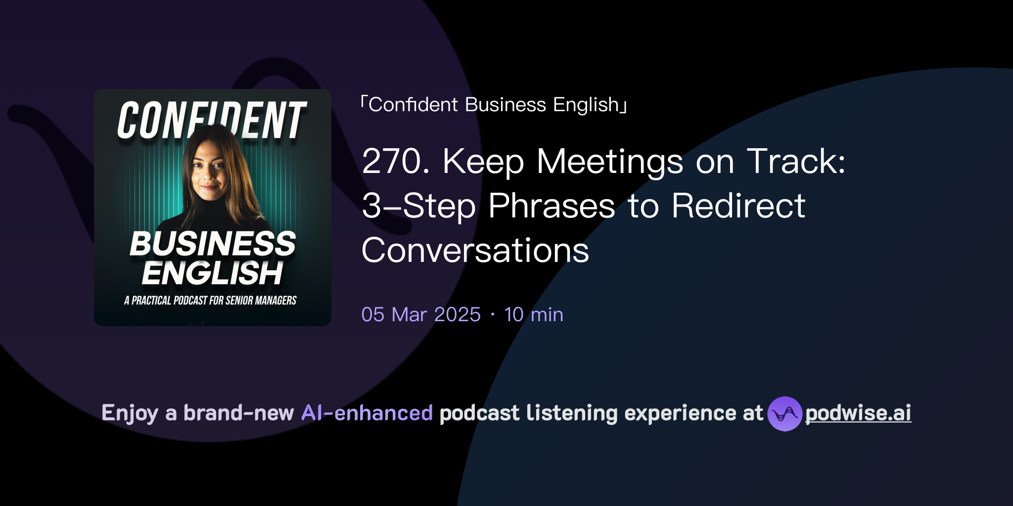 270. Keep Meetings on Track: 3-Step Phrases to Redirect Conversations ...