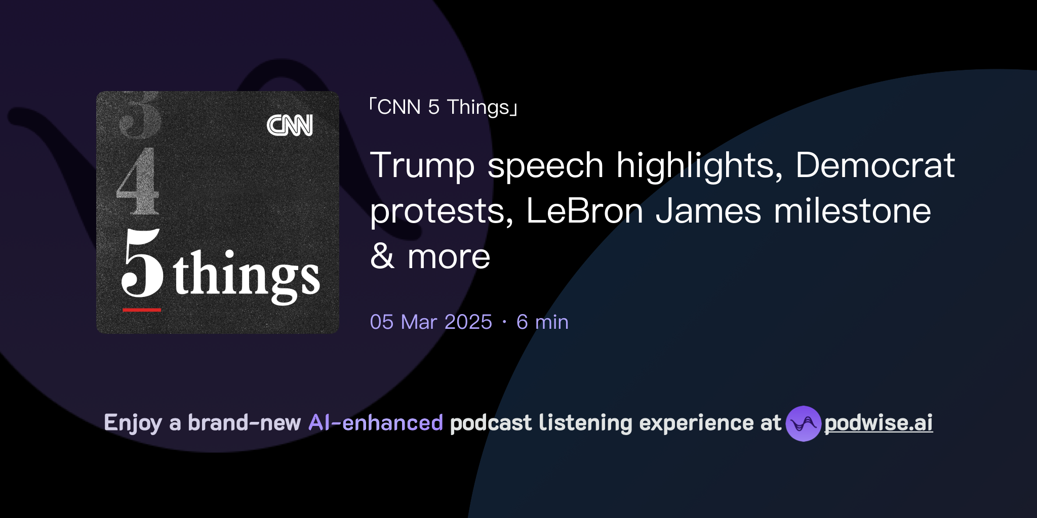Trump speech highlights, Democrat protests, LeBron James milestone ...