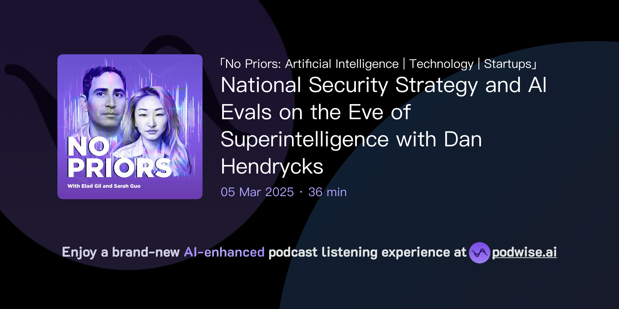 National Security Strategy and AI Evals on the Eve of Superintelligence with Dan Hendrycks | No ...