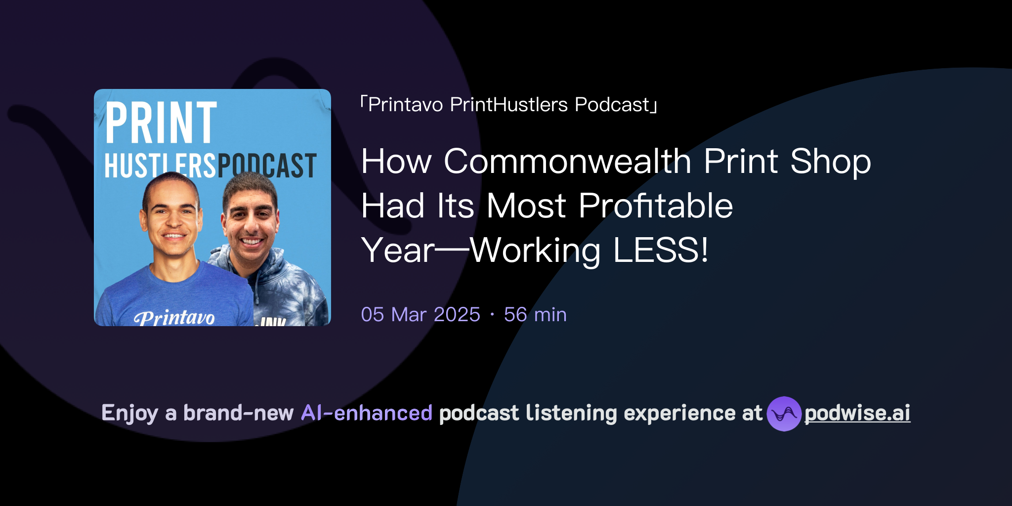 How Commonwealth Print Shop Had Its Most Profitable Year—Working LESS! | Printavo PrintHustlers ...