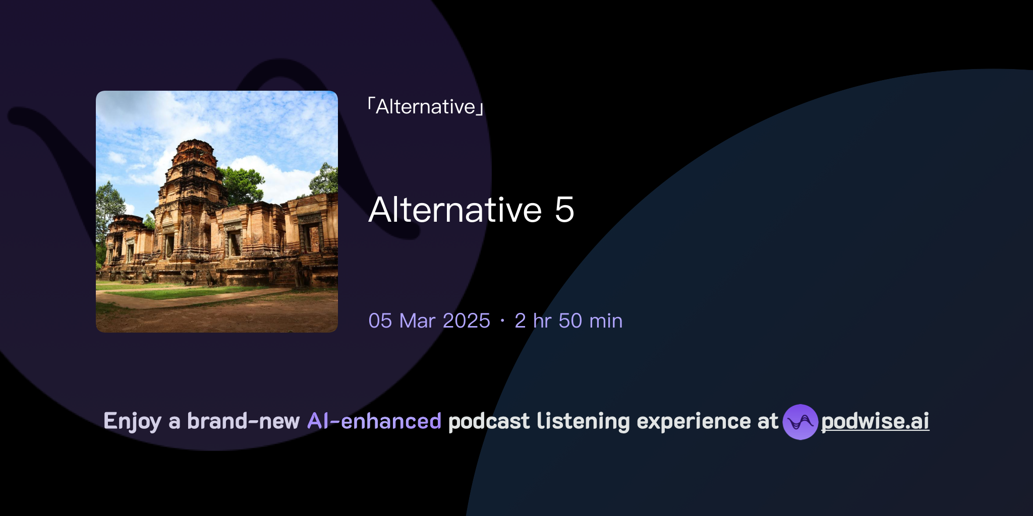 Alternative 5 | Alternative | Podwise