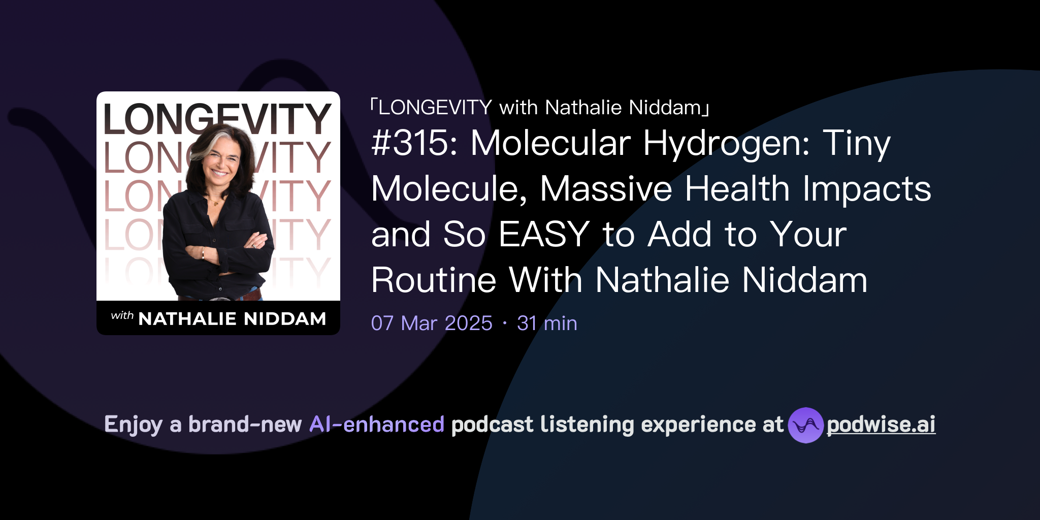 #315: Molecular Hydrogen: Tiny Molecule, Massive Health Impacts and So EASY to Add to Your ...