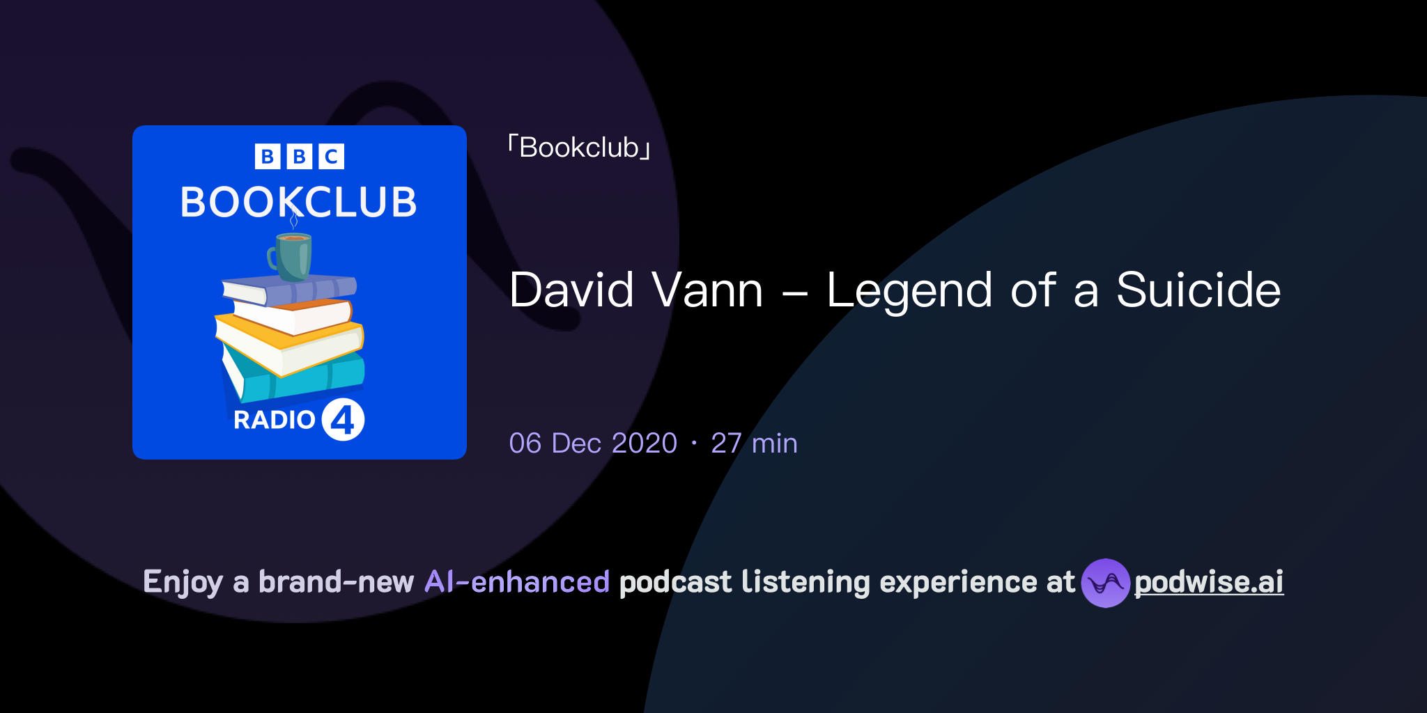 David Vann - Legend of a Suicide | Bookclub | Podwise
