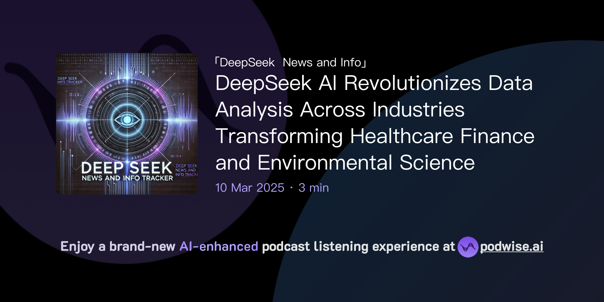 DeepSeek AI Revolutionizes Data Analysis Across Industries Transforming Healthcare Finance and ...