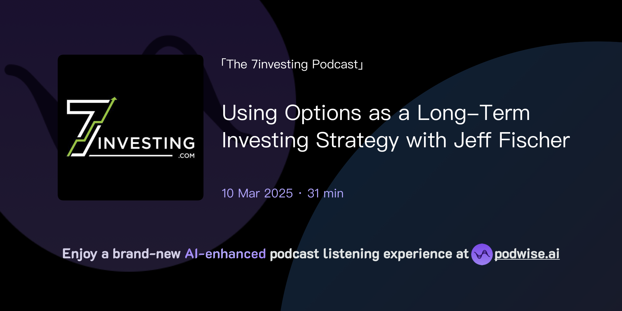 Using Options as a Long-Term Investing Strategy with Jeff Fischer | The ...