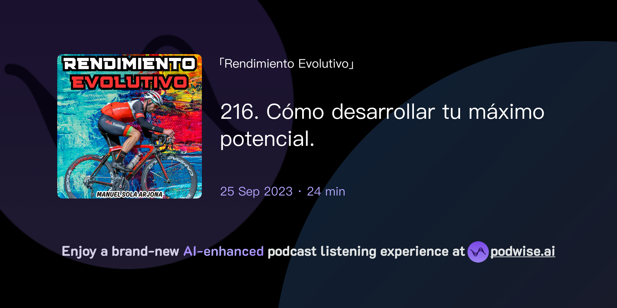 216. Cómo desarrollar tu máximo potencial. | Rendimiento Evolutivo ...