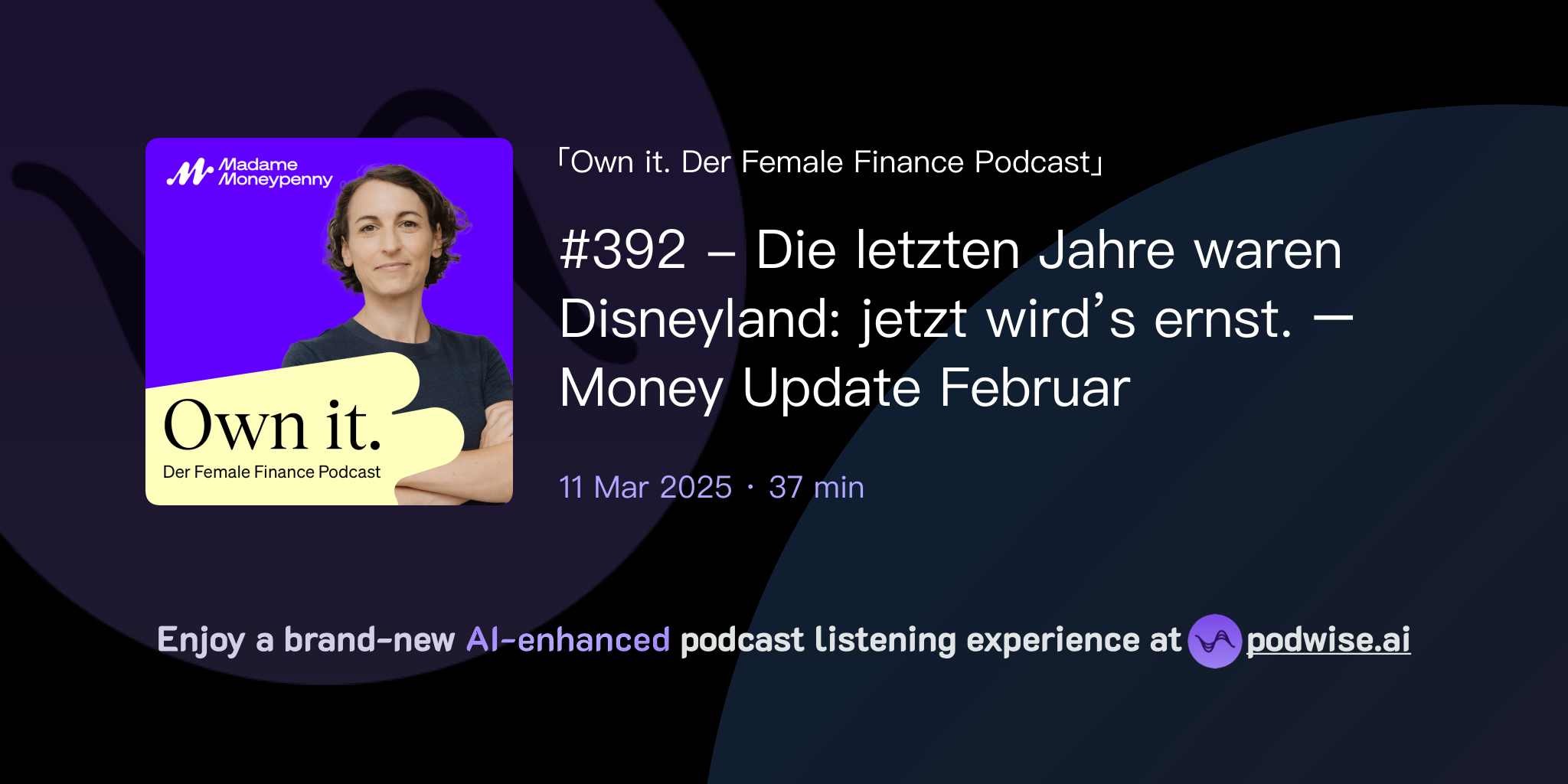 #392 - Die letzten Jahre waren Disneyland: jetzt wird’s ernst. – Money Update Februar | Own it ...