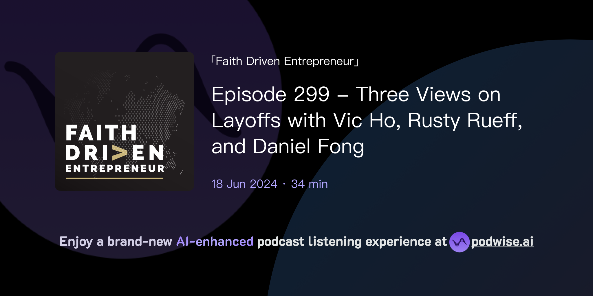 Episode 299 - Three Views on Layoffs with Vic Ho, Rusty Rueff, and ...