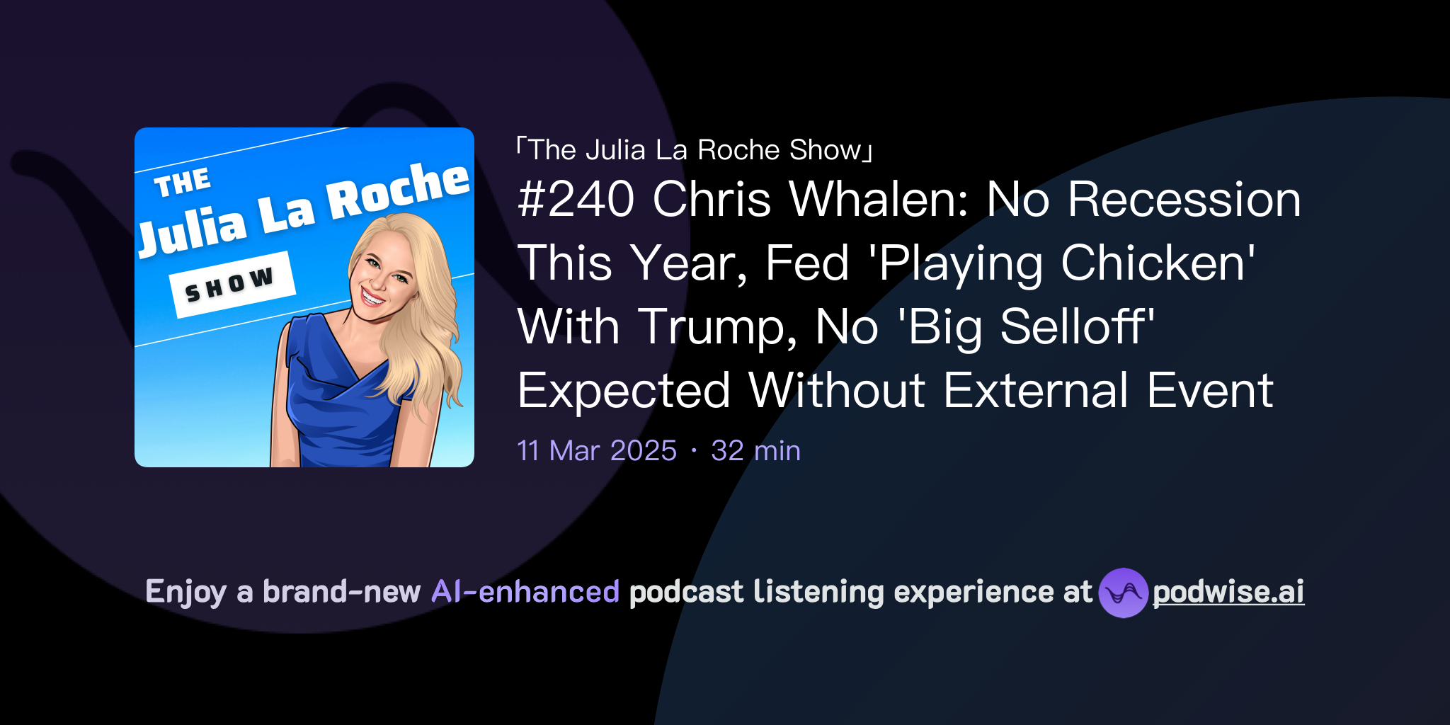 #240 Chris Whalen: No Recession This Year, Fed 'Playing Chicken' With ...