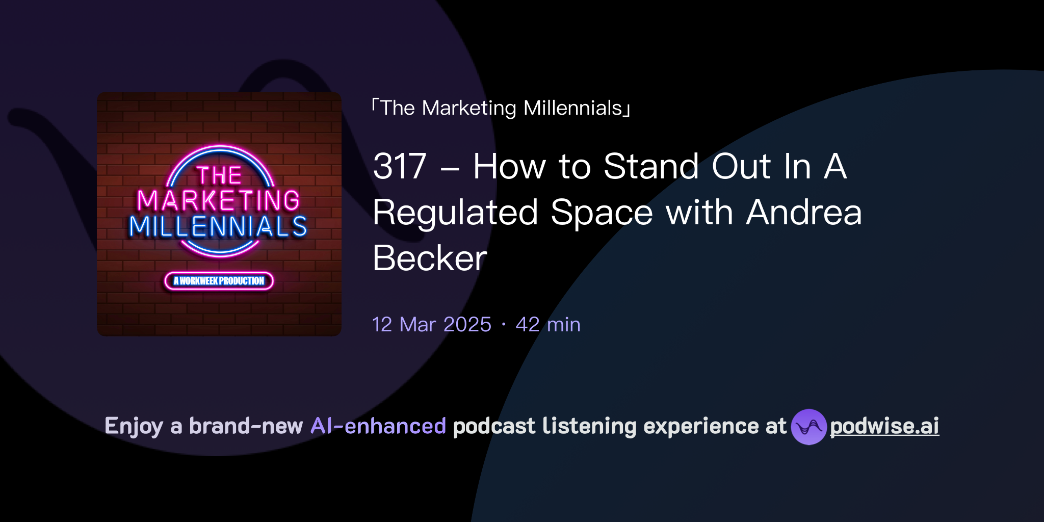 317 - How to Stand Out In A Regulated Space with Andrea Becker | The ...