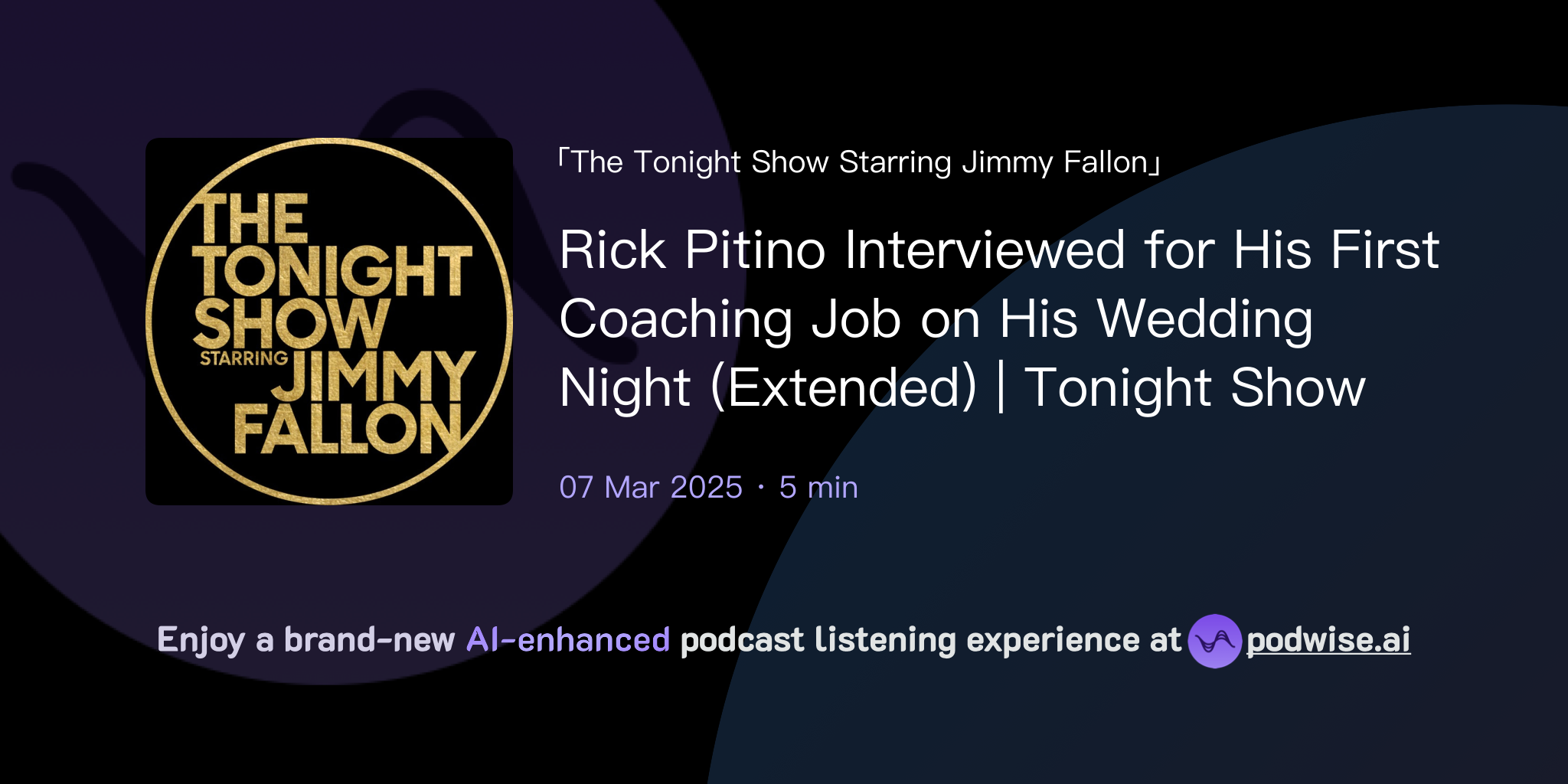Rick Pitino Interviewed for His First Coaching Job on His Wedding Night (Extended) | Tonight ...