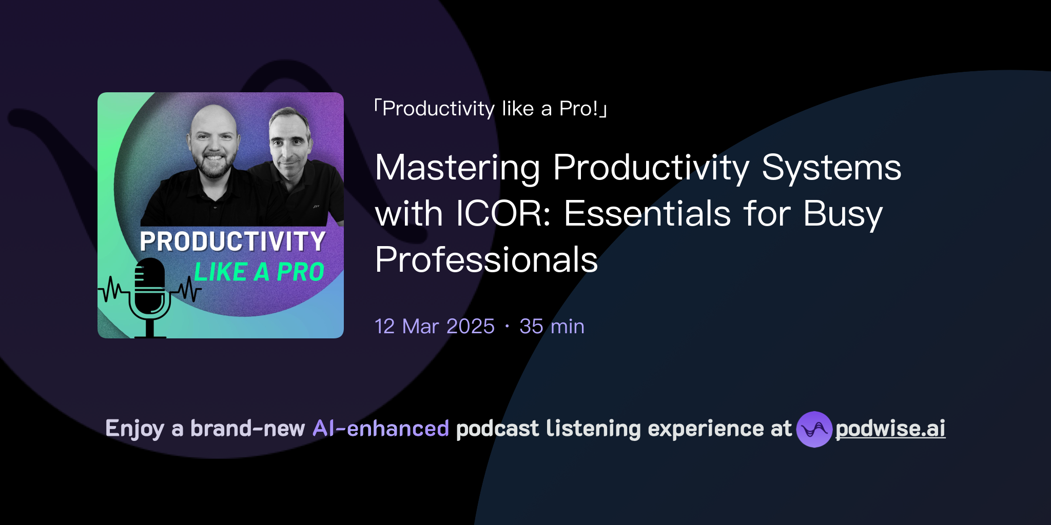 Mastering Productivity Systems with ICOR: Essentials for Busy Professionals | Productivity like ...
