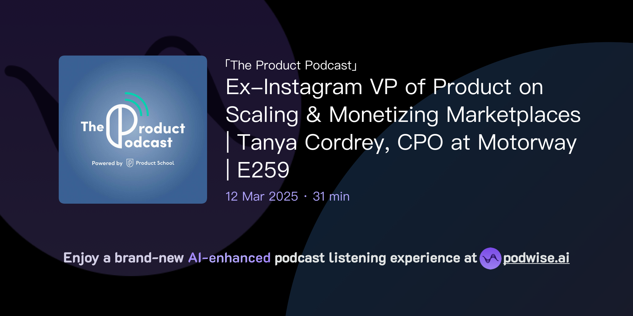 Ex-Instagram VP of Product on Scaling & Monetizing Marketplaces | Tanya Cordrey, CPO at Motorway ...