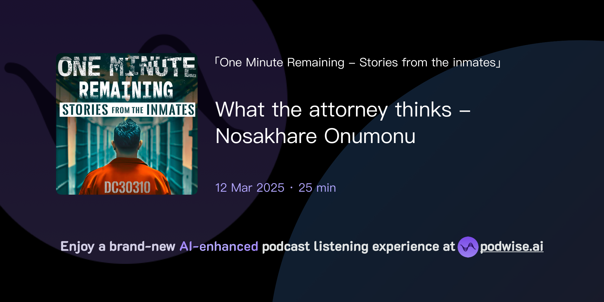 What the attorney thinks - Nosakhare Onumonu | One Minute Remaining ...