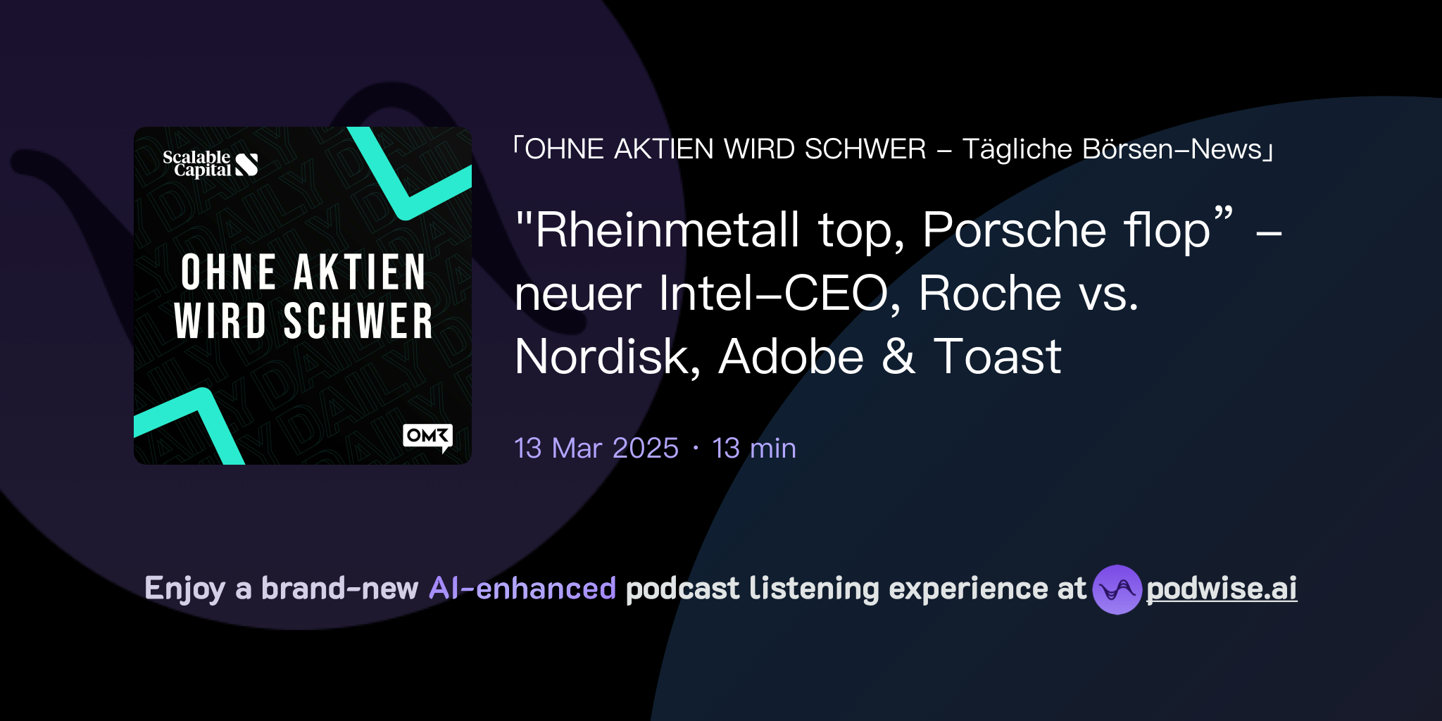 "Rheinmetall top, Porsche flop” - neuer Intel-CEO, Roche vs. Nordisk ...