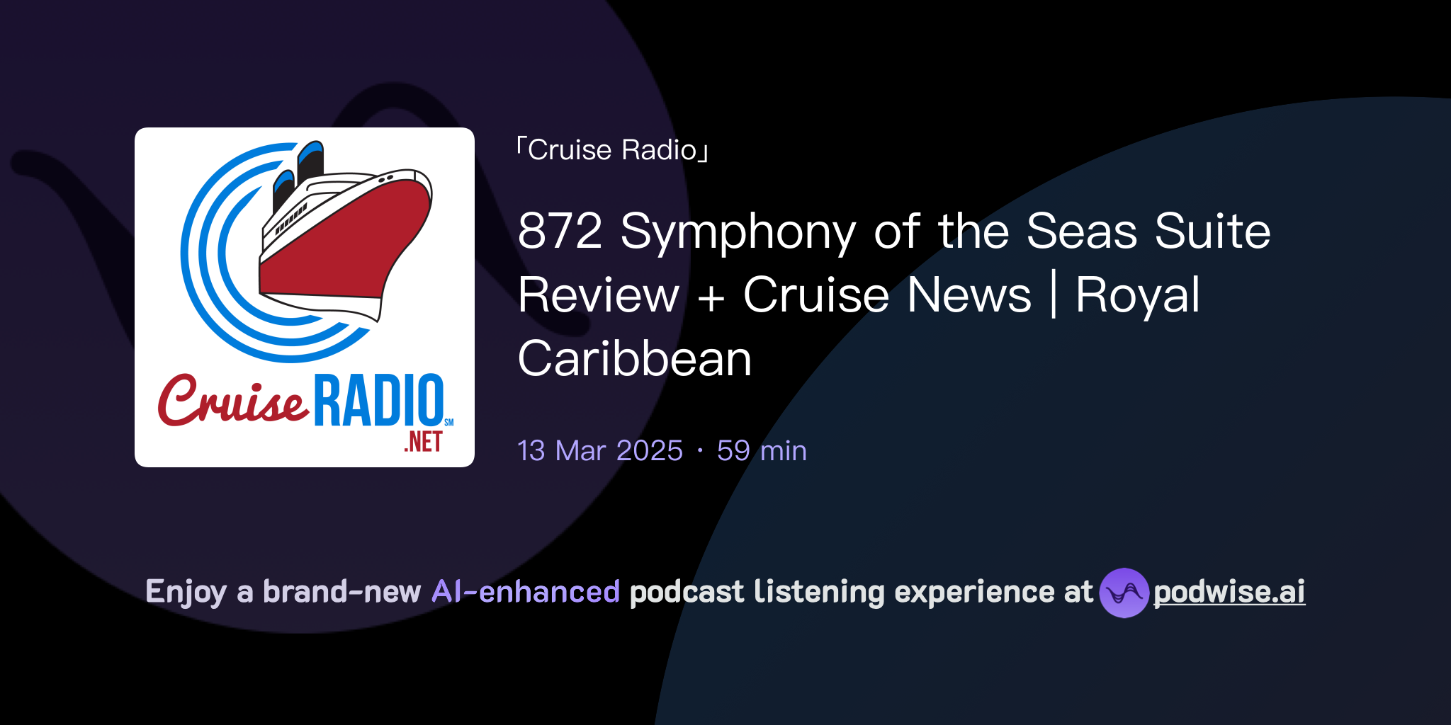 872 Symphony of the Seas Suite Review + Cruise News | Royal Caribbean | Cruise Radio | Podwise