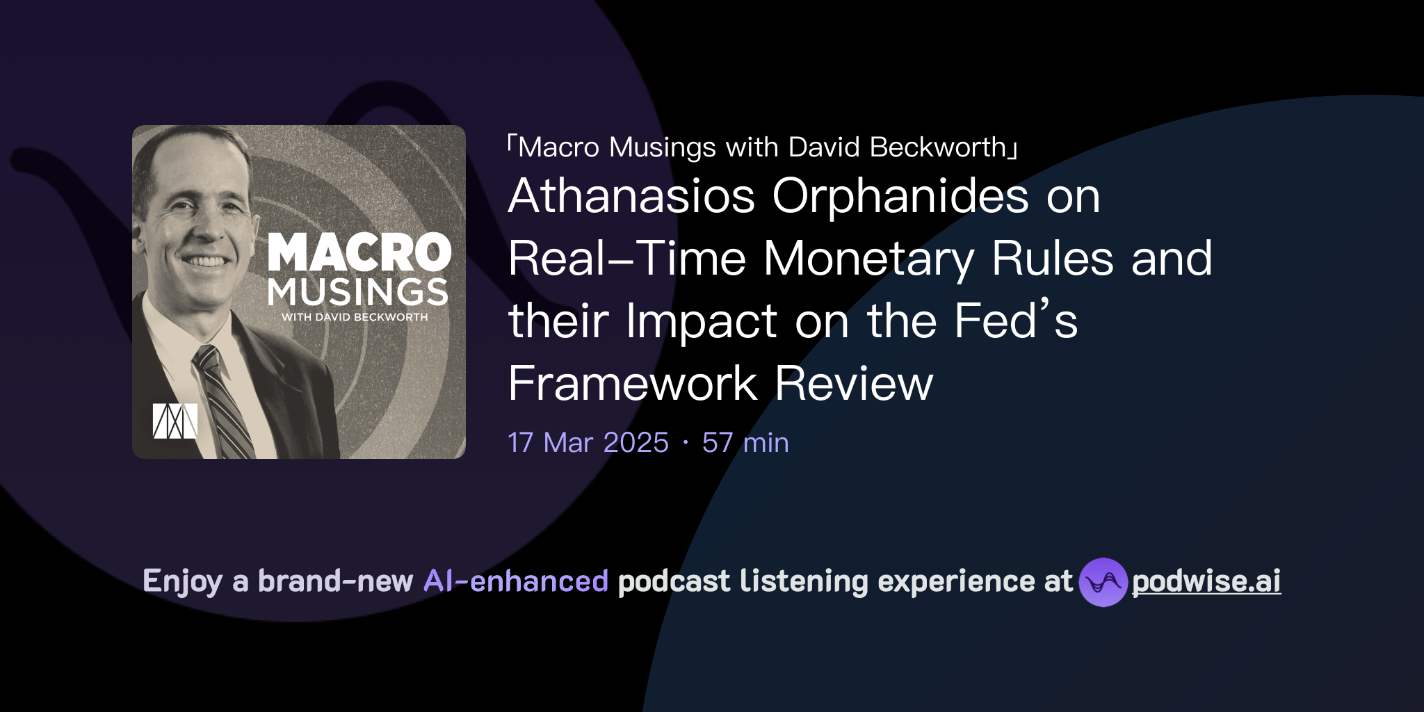 Athanasios Orphanides on Real-Time Monetary Rules and their Impact on the Fed’s Framework Review ...