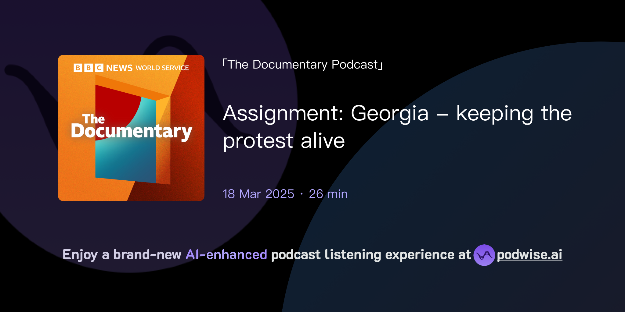 Assignment: Georgia - keeping the protest alive | The Documentary ...