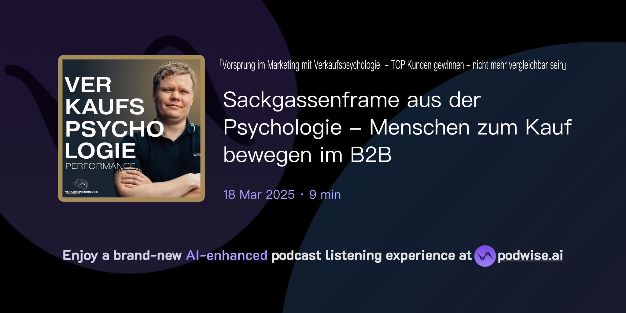Sackgassenframe aus der Psychologie - Menschen zum Kauf bewegen im B2B | Vorsprung im Marketing ...