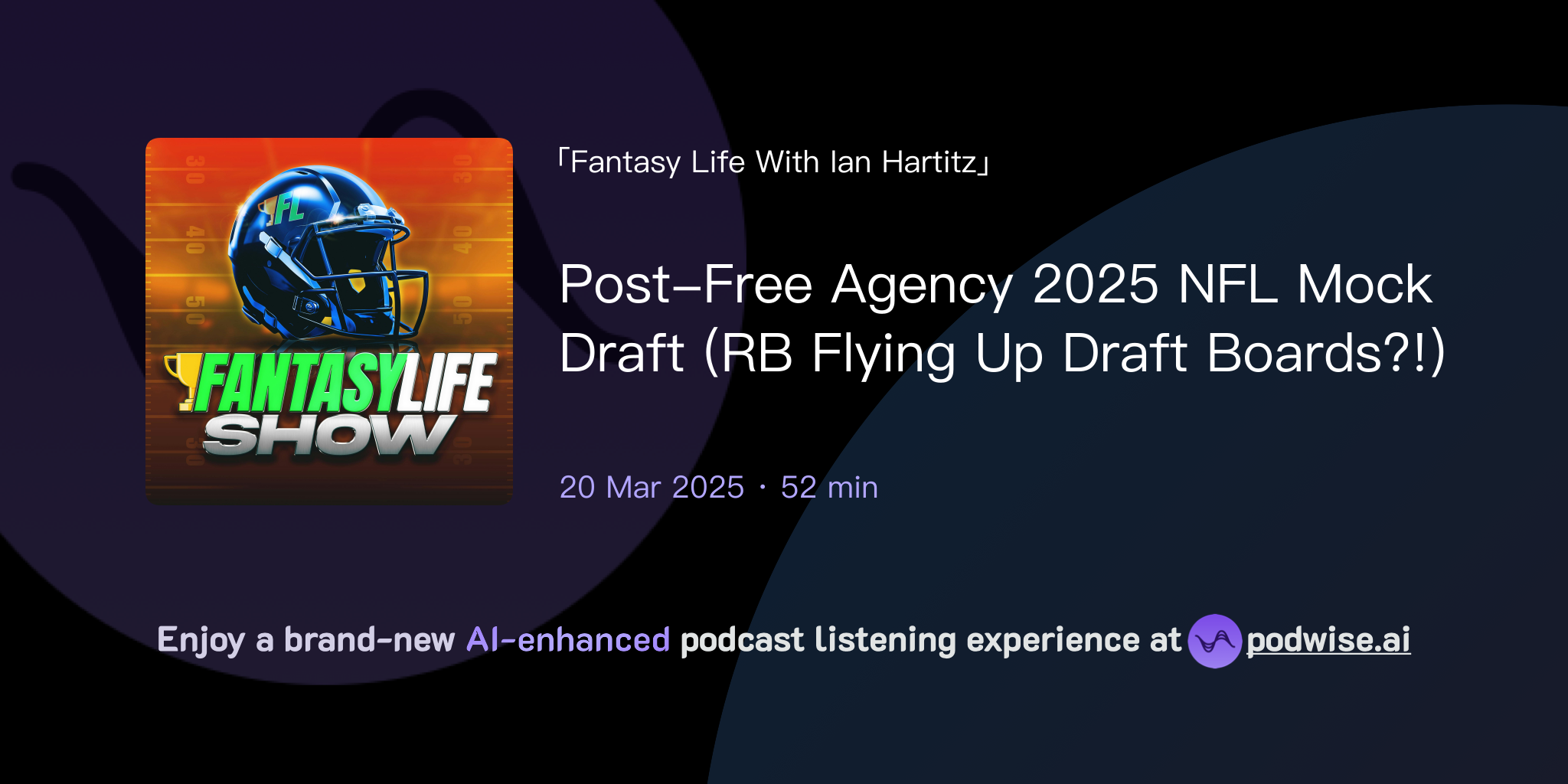 Post-Free Agency 2025 NFL Mock Draft (RB Flying Up Draft Boards ...