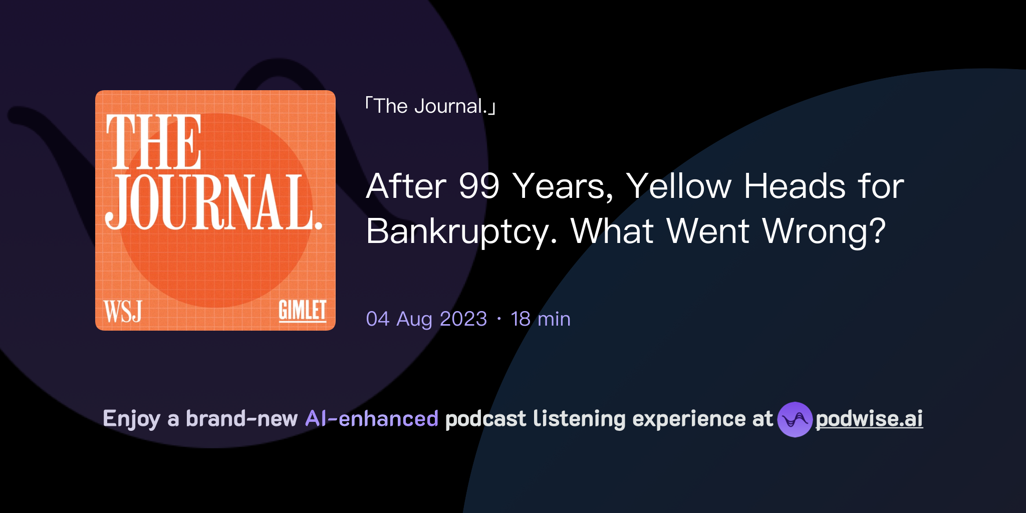 After 99 Years, Yellow Heads for Bankruptcy. What Went Wrong? | The ...