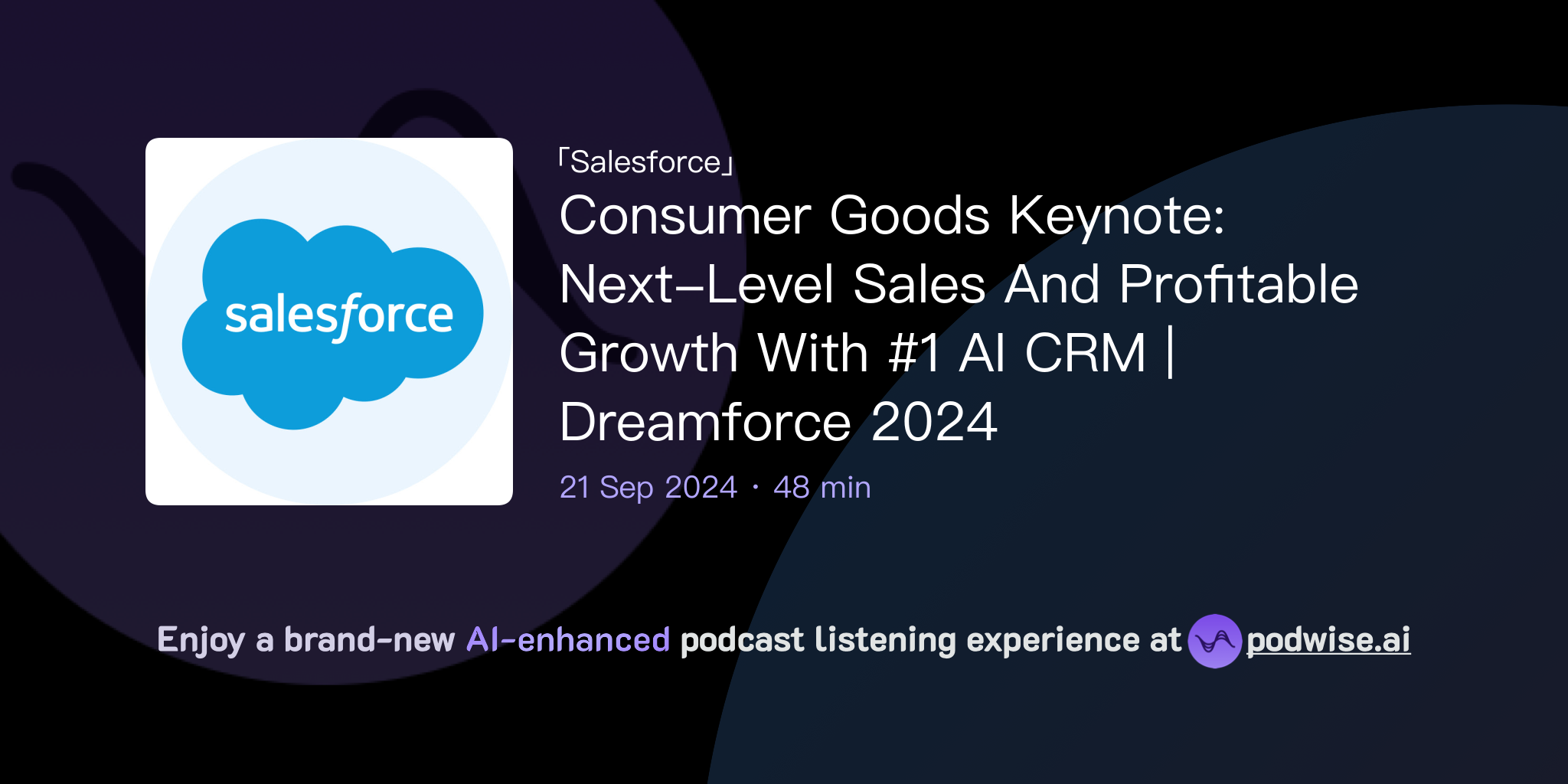 Consumer Goods Keynote: Next-Level Sales And Profitable Growth With #1 AI CRM | Dreamforce 2024 ...