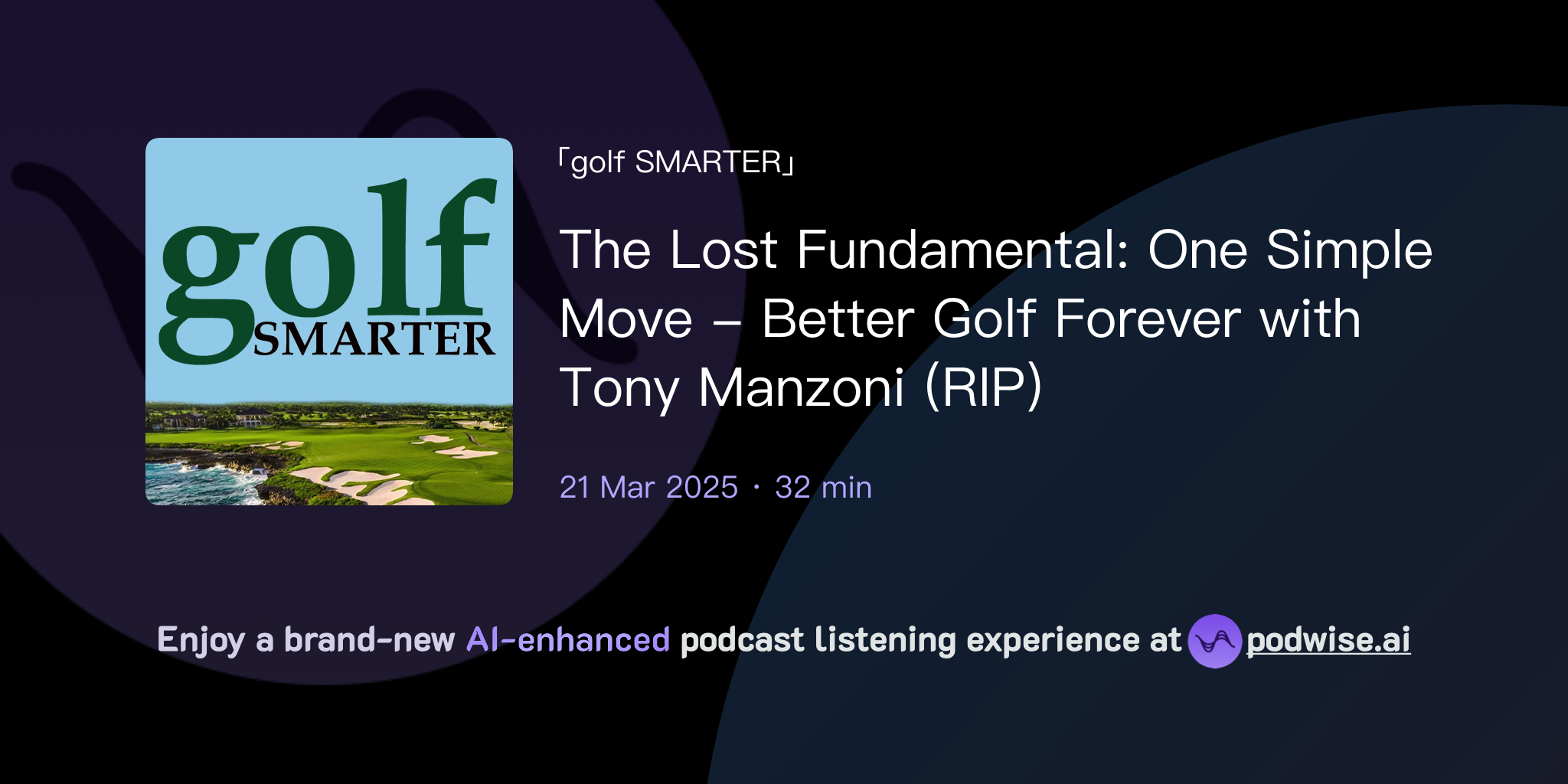 The Lost Fundamental: One Simple Move - Better Golf Forever with Tony ...