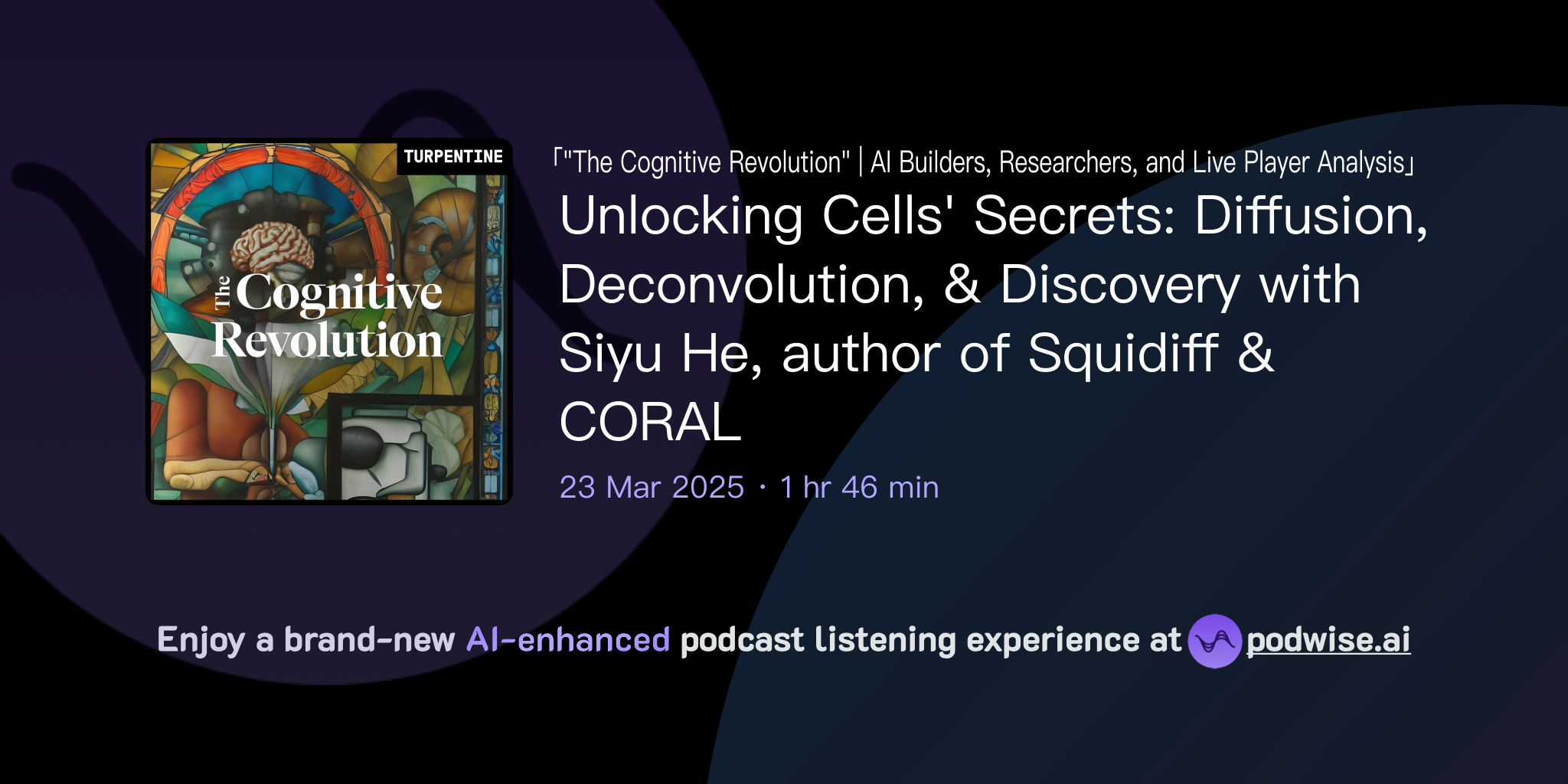 Unlocking Cells' Secrets: Diffusion, Deconvolution, & Discovery with Siyu He, author of Squidiff ...