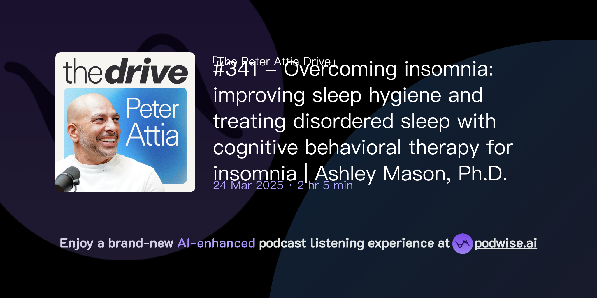 #341 - Overcoming insomnia: improving sleep hygiene and treating ...