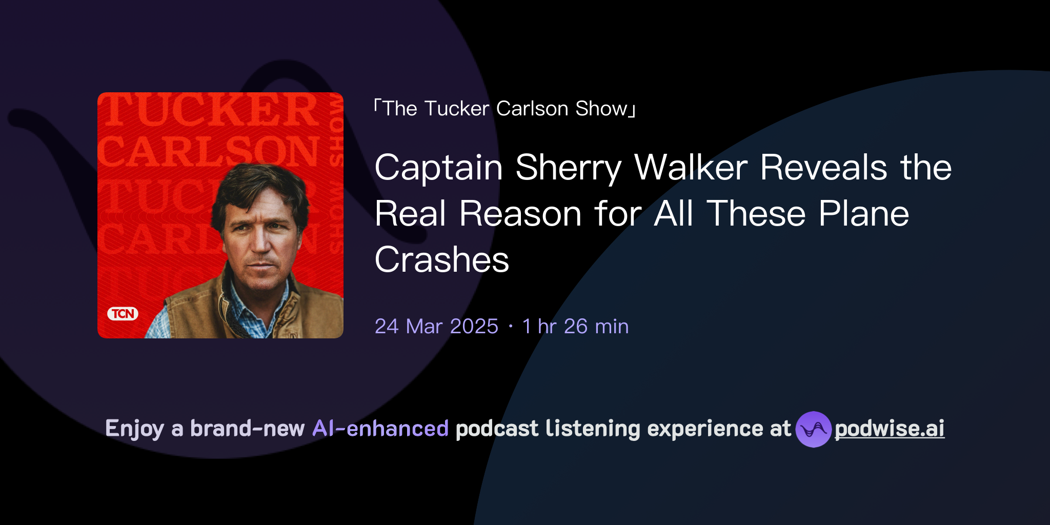 Captain Sherry Walker Reveals the Real Reason for All These Plane Crashes | The Tucker Carlson ...