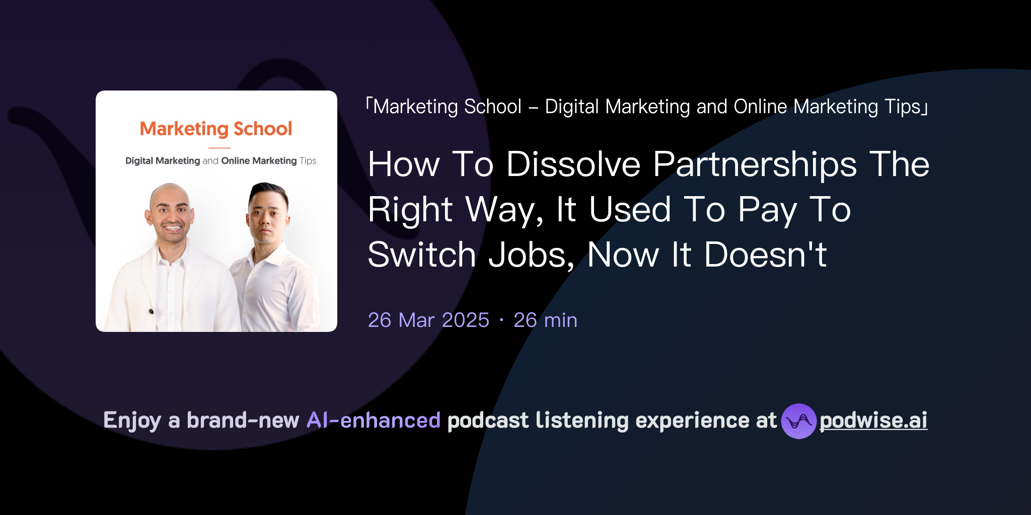 How To Dissolve Partnerships The Right Way, It Used To Pay To Switch Jobs, Now It Doesn't ...