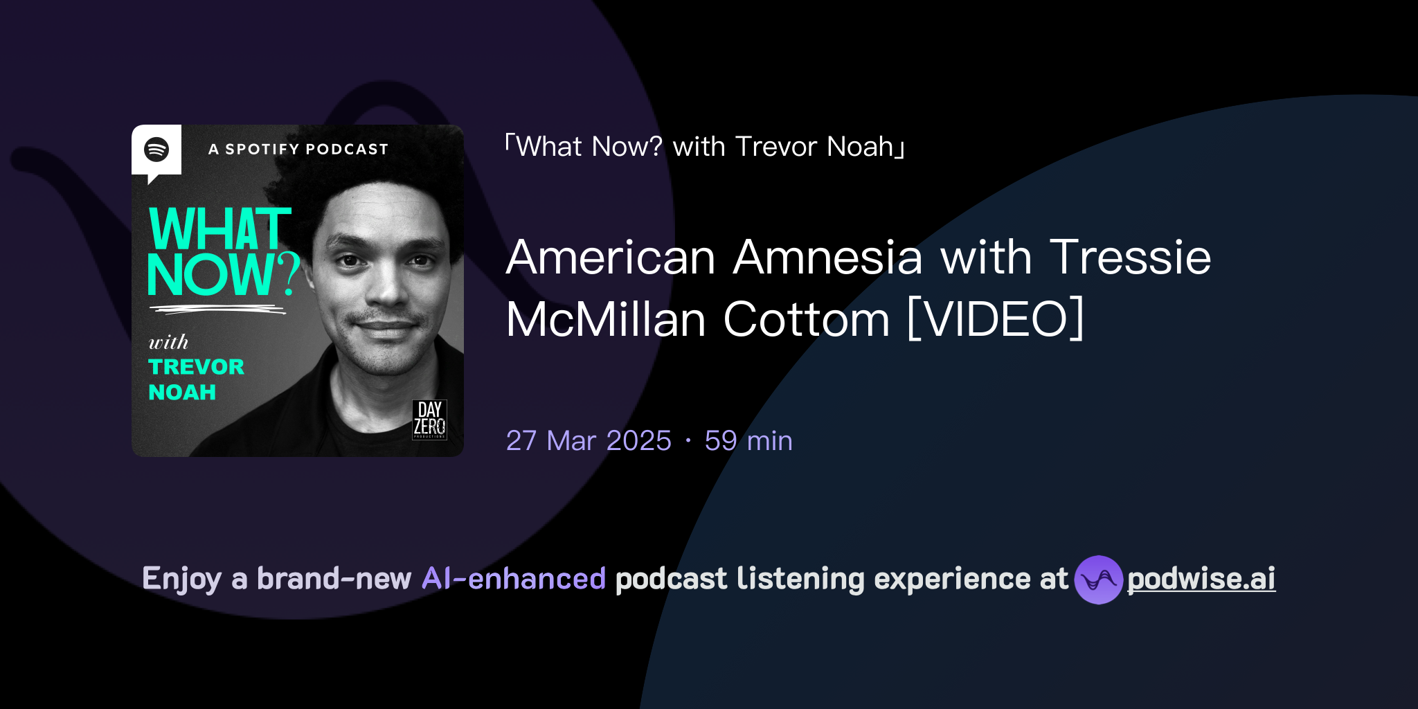 American Amnesia with Tressie McMillan Cottom [VIDEO] | What Now? with ...