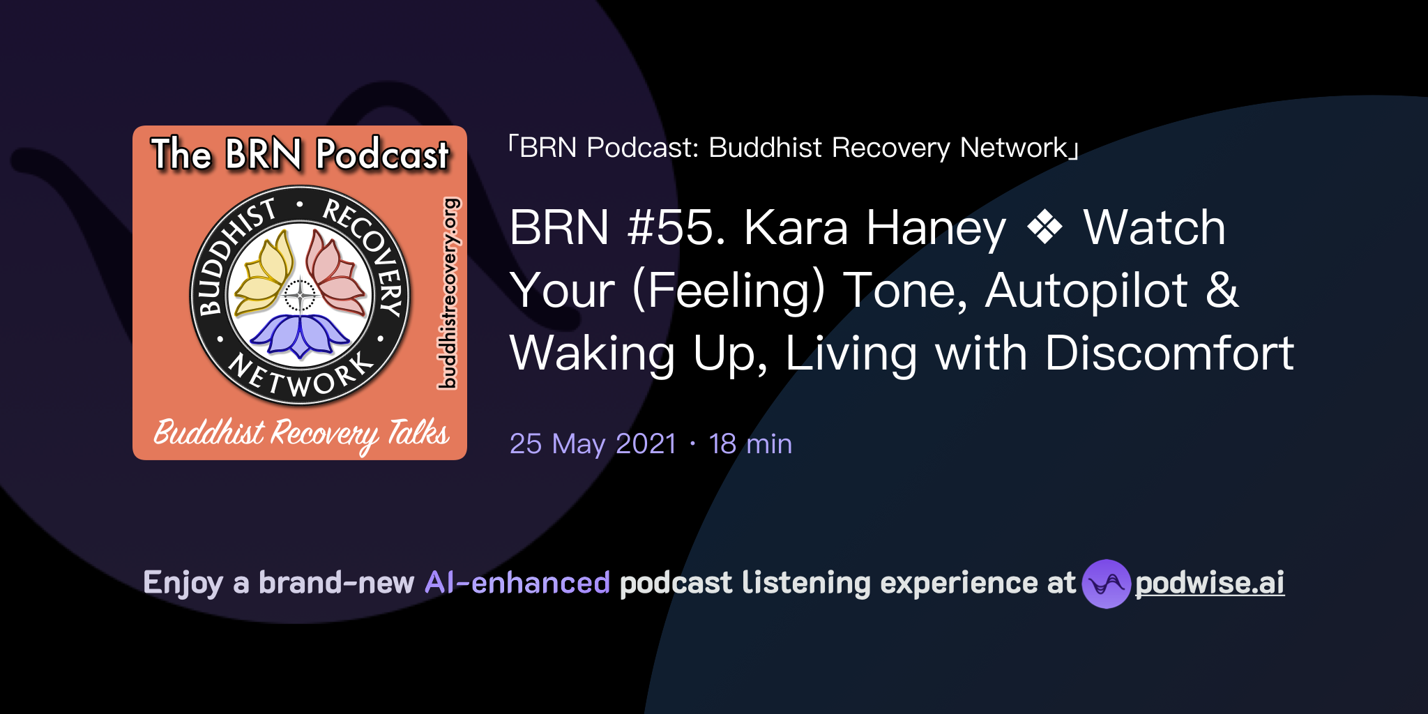 BRN #55. Kara Haney Watch Your (Feeling) Tone, Autopilot & Waking Up, Living with Discomfort ...