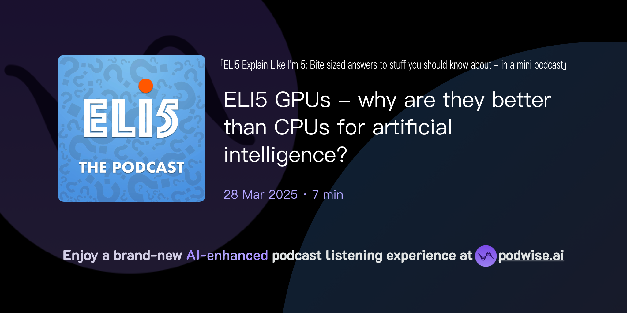 Eli5 Gpus Why Are They Better Than Cpus For Artificial Intelligence