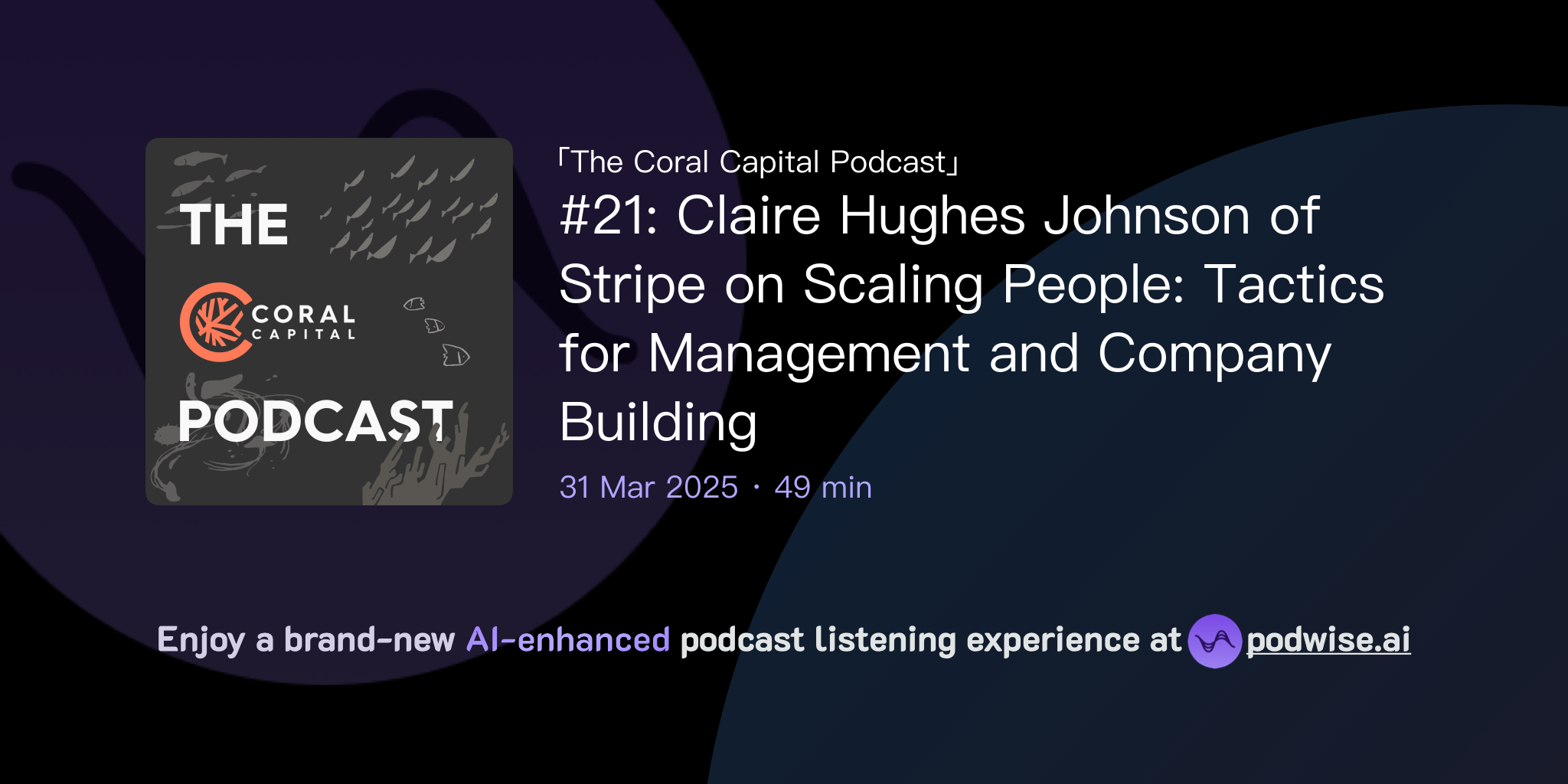 #21: Claire Hughes Johnson of Stripe on Scaling People: Tactics for Management and Company ...