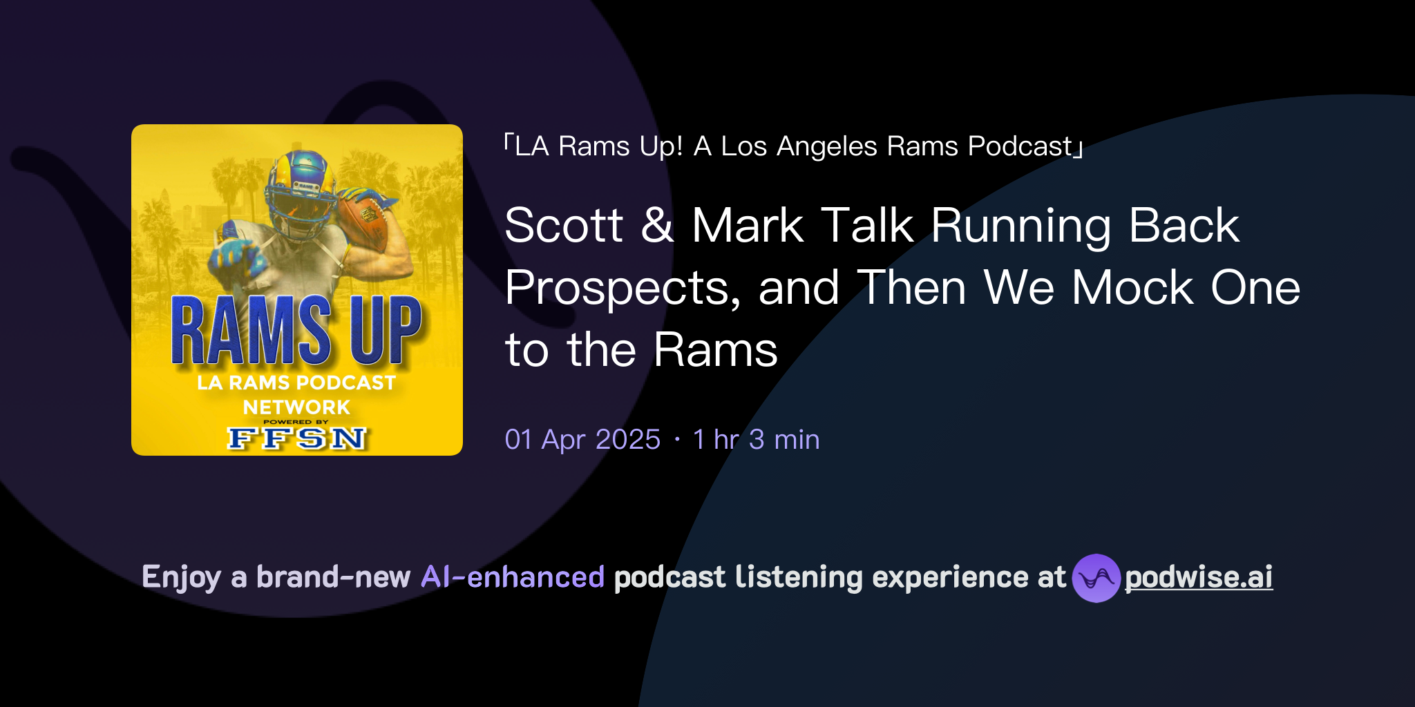 Scott & Mark Talk Running Back Prospects, and Then We Mock One to the ...