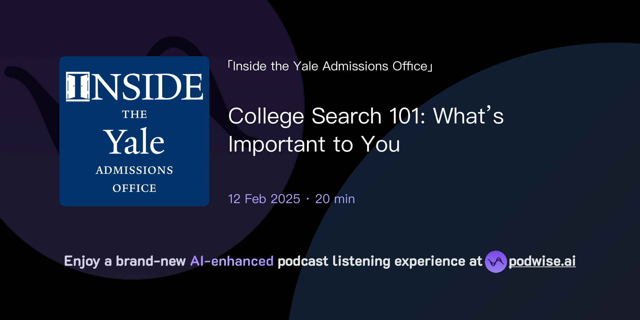 College Search 101: What’s Important to You | Inside the Yale ...
